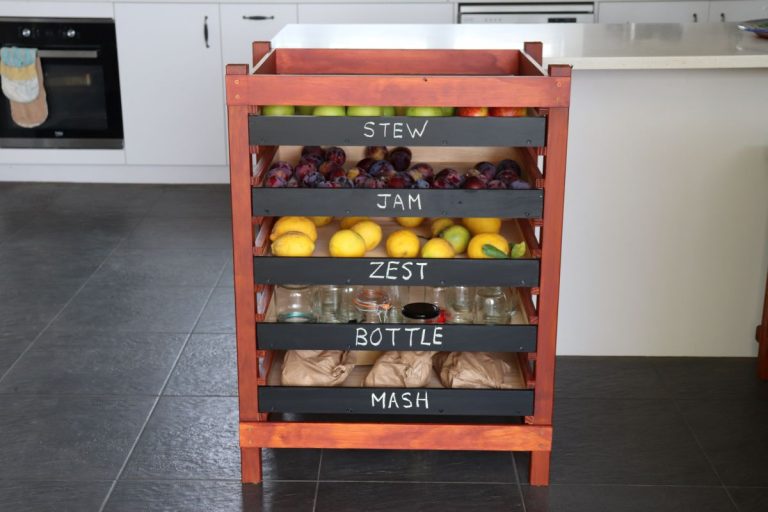 DIY Fruit and Vegetable Storage Rack - Rediscover Modern Homesteading